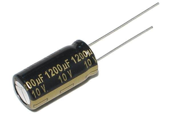 LOW ESR ELECTROLYTIC CAPACITOR 1200UF 10V 10x21mm - Partco.shop